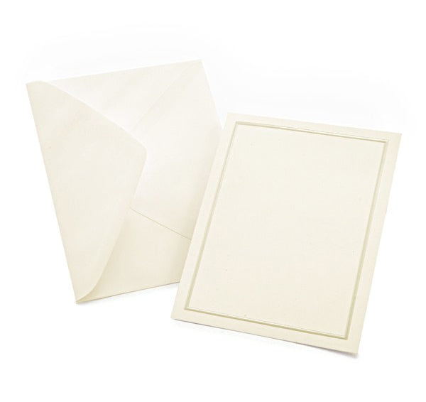 Ivory Pearl All Purpose Cards (50 Count) - The Wedding Outlet
