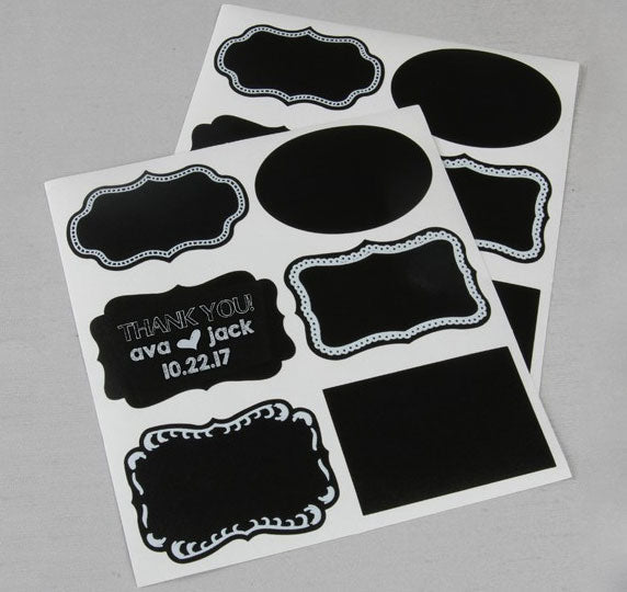 Chalkboard Sticker Multi Pack (12 stickers) - The Wedding Outlet
