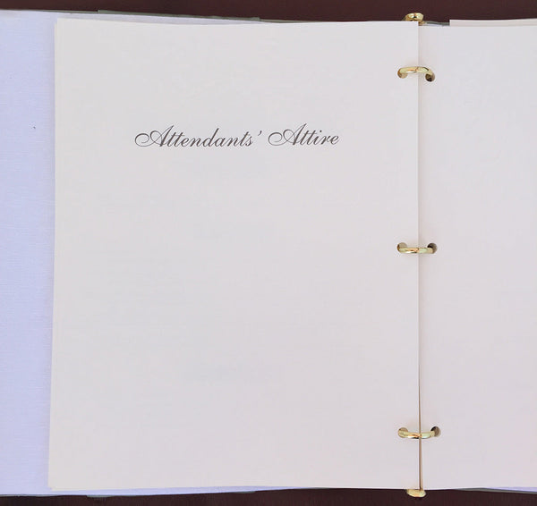 Calla Lily Wedding Memory Book - The Wedding Outlet